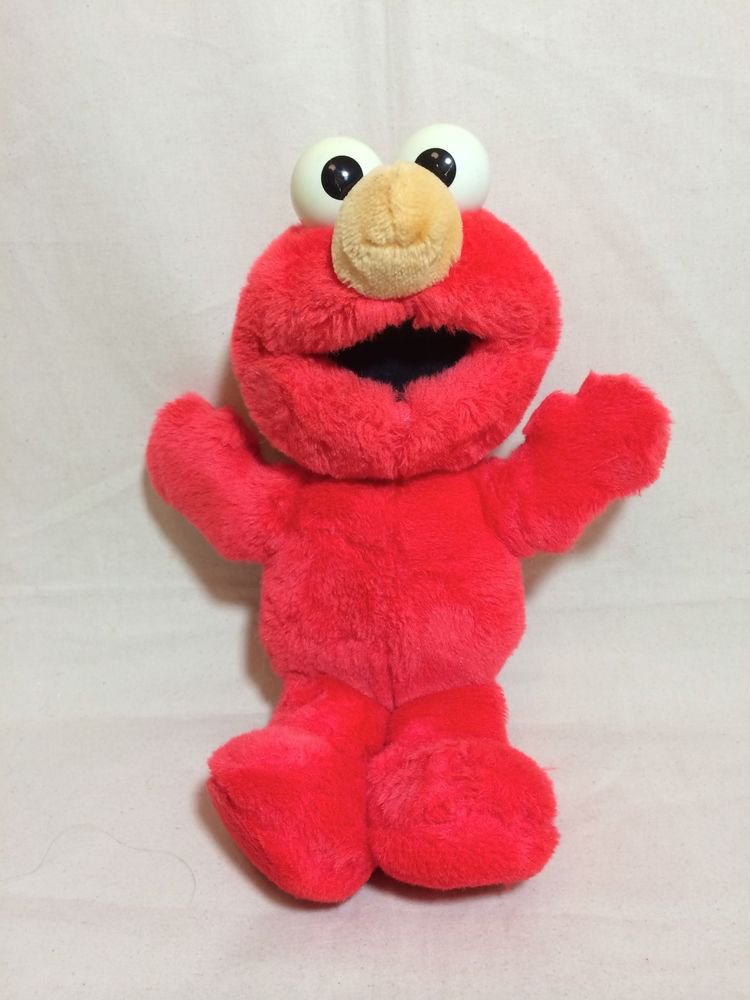 Child Dimension Sesame Street 1992 Plush TALKING ELMO "15" Stuffed ...