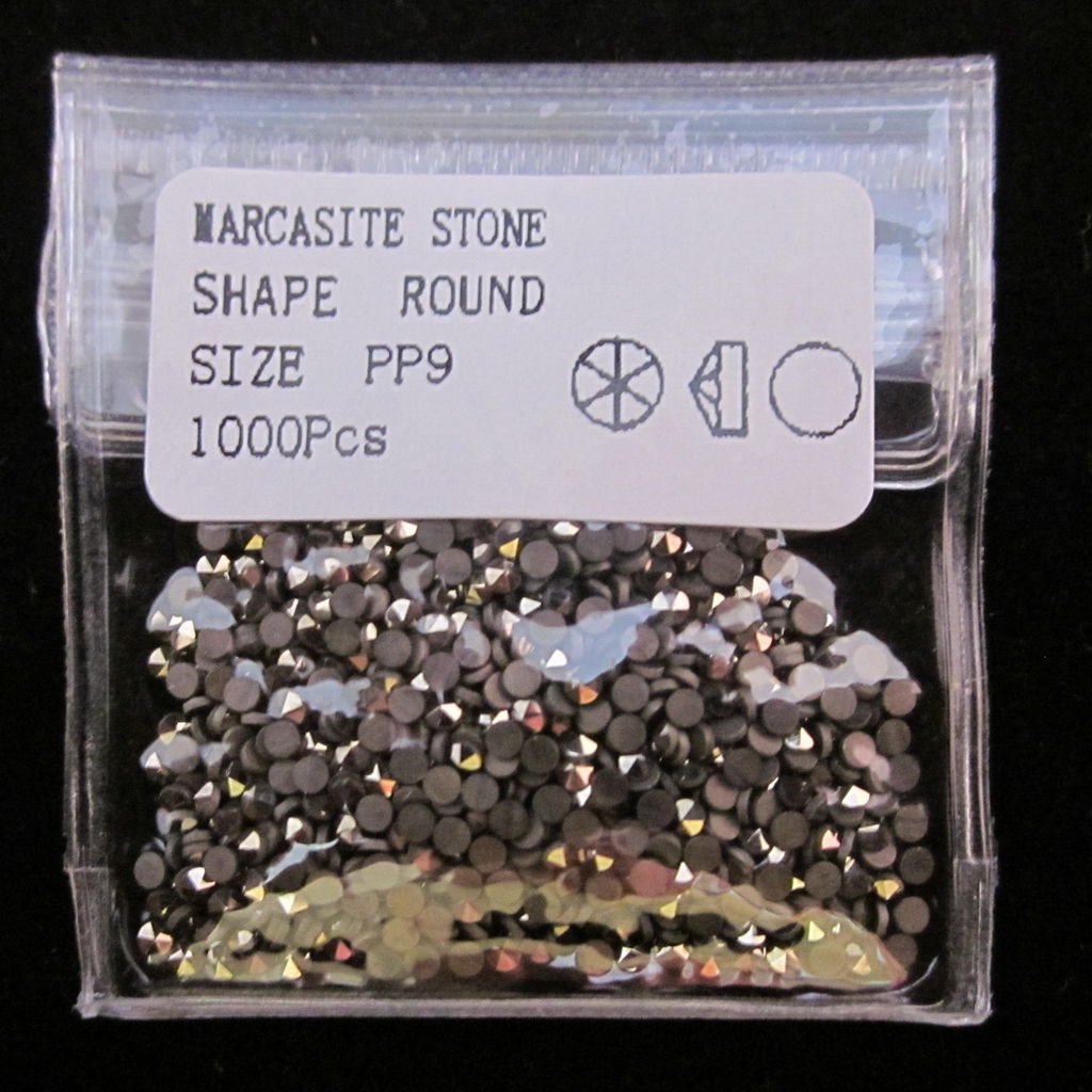 MARCASITE STONES 1000pcs Size 1.5mm PP9 loose Beads Findings Gems Round ...