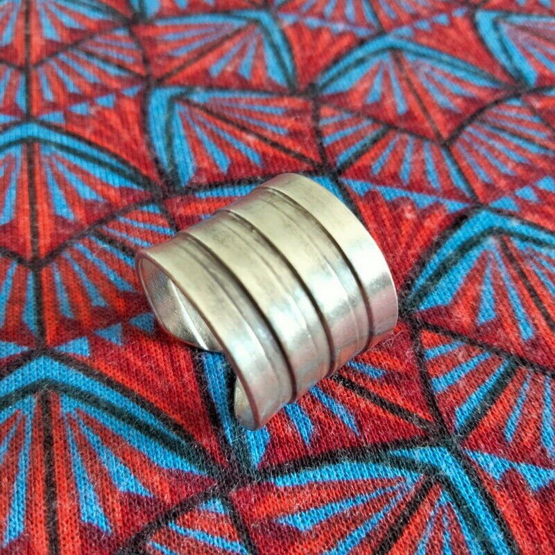 Fine Silver Rings 925 Argento Anello Vintage Jewelry Craft Artisan R641008