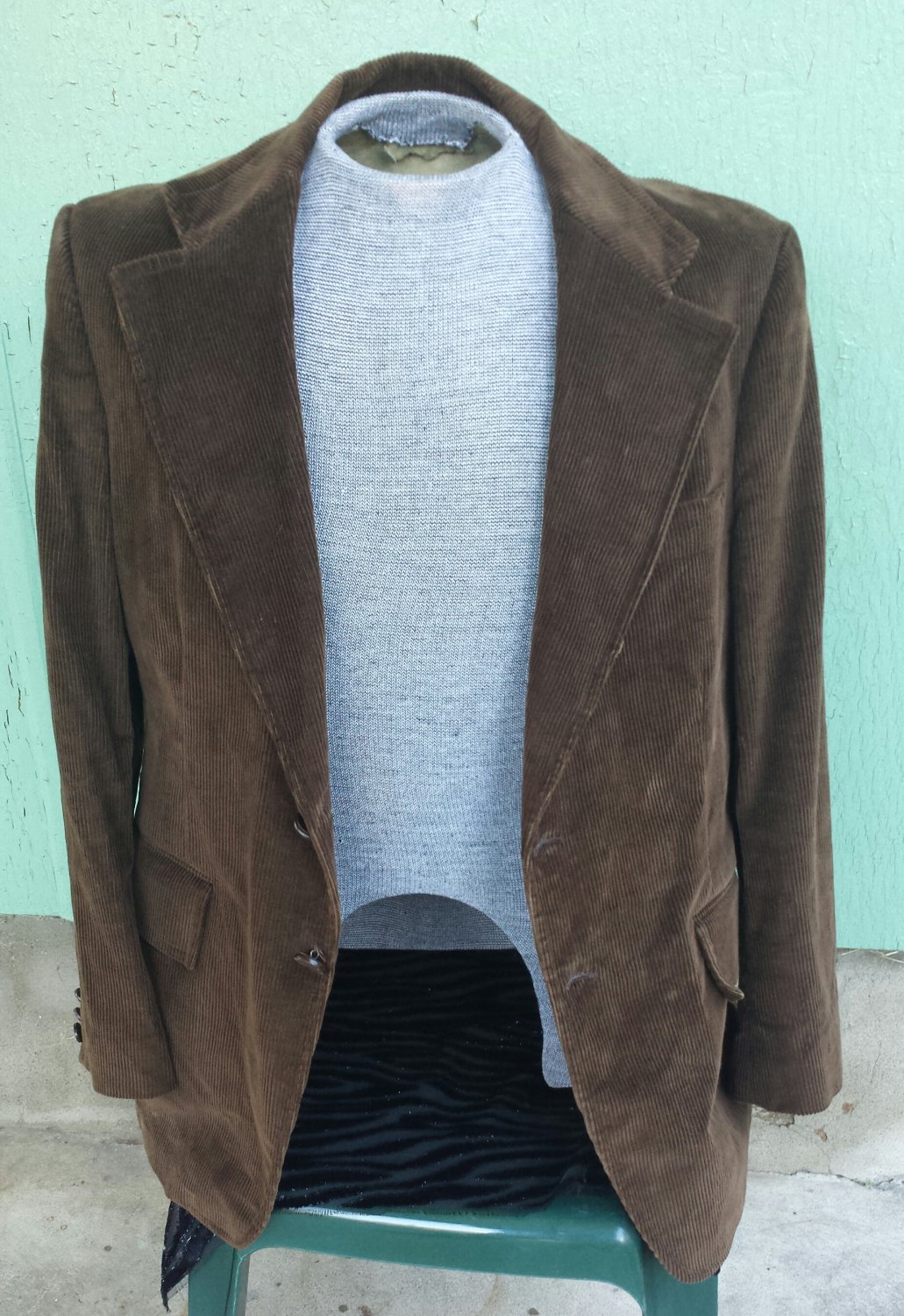 Vintage 70s Tailor's Bench Men's Brown Corduroy Sports Coat Blazer Jacket L