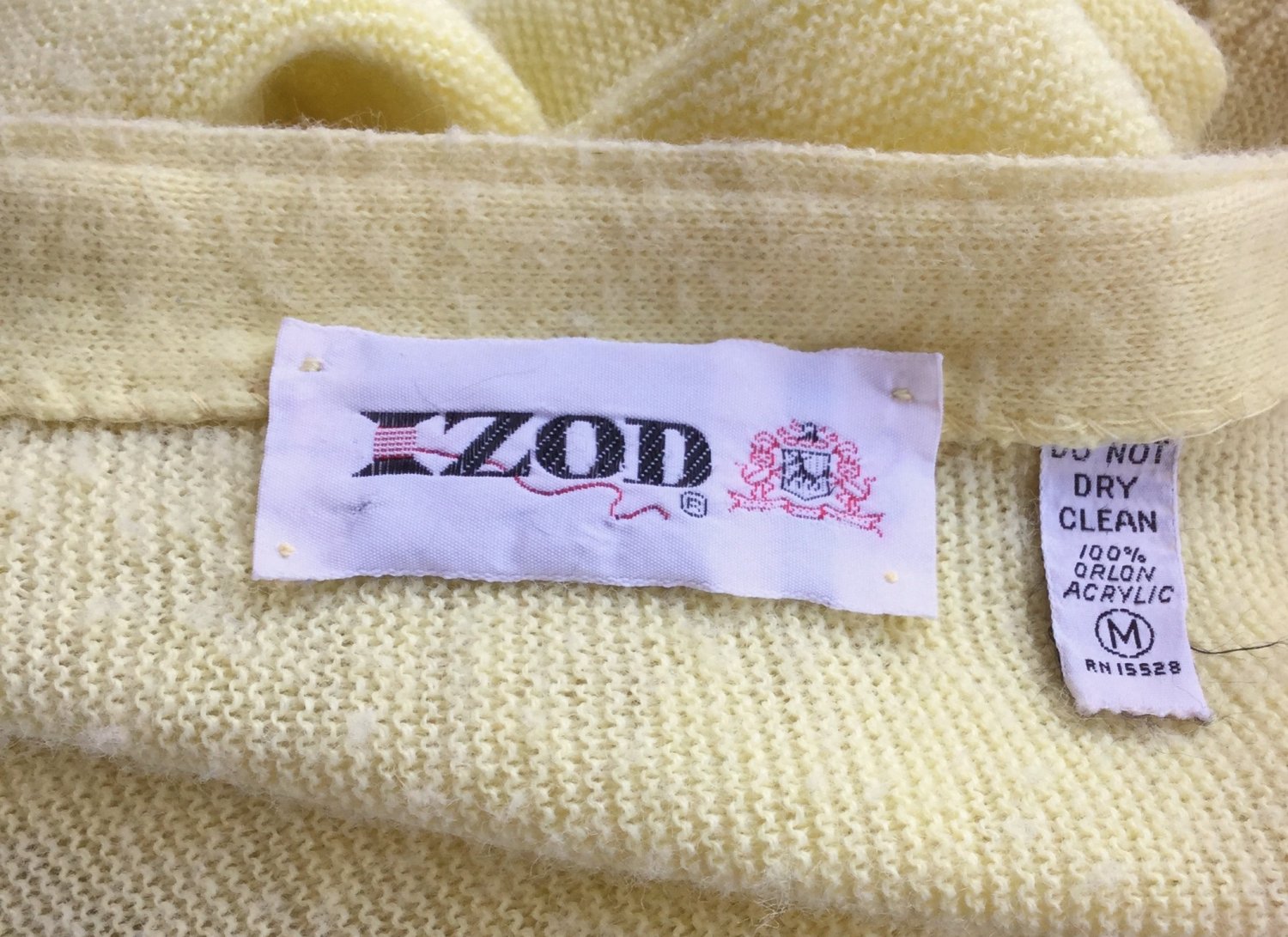 Vintage 60s 70s IZOD Alligator Preppy Men's Cardigan Yellow Golf ...