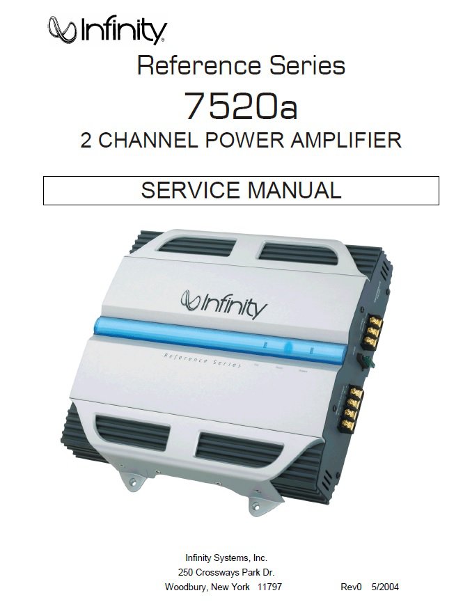 Infinity 7520a Rev.0 Service Manual PDF (SBTINF3267)