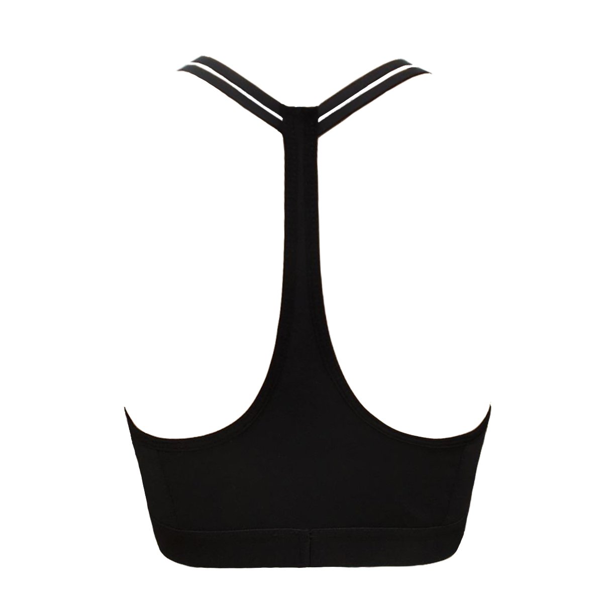 Double Shoulder Strap Sexy S-XL Size Black Strap-up Front V-neckline ...