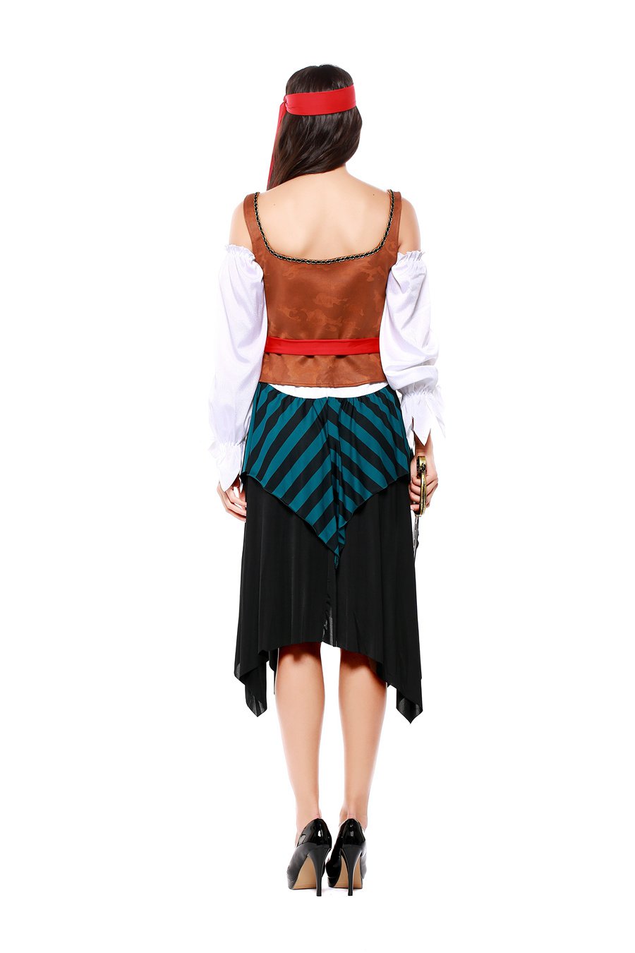 Halloween Crew Stage Drama Costume Carnival Sailor COS Uniform Pirate ...