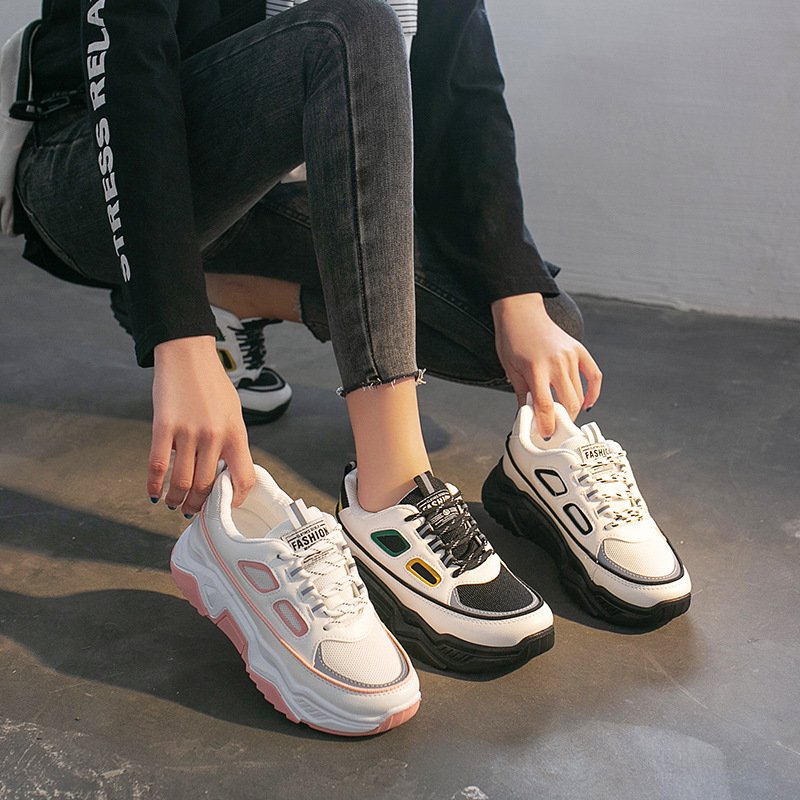 Women Summer Clunky Sneakers Fashion Dorky Dad Shoes Mesh American ...