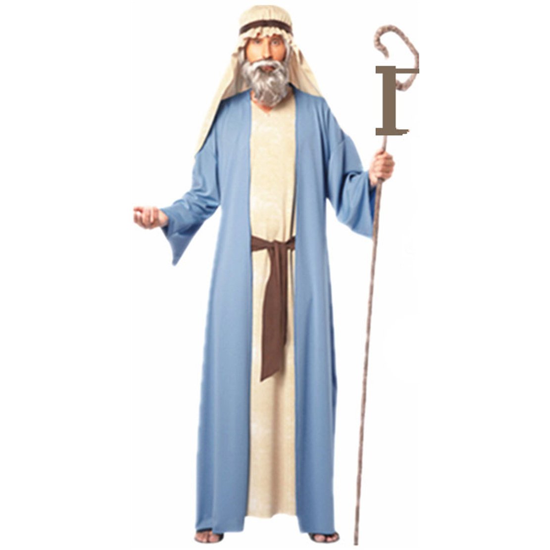 Men Classic Arab Elders Cosplay Costume Halloween Middle East COS ...