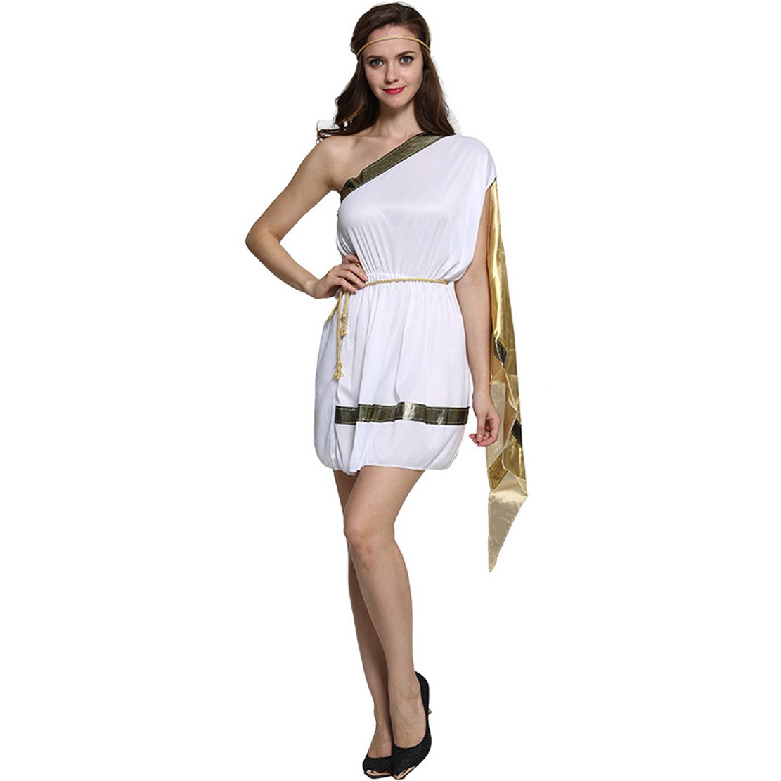 Halloween Athene Costume Greece Priest Outfit Athenian Uniform COS ...