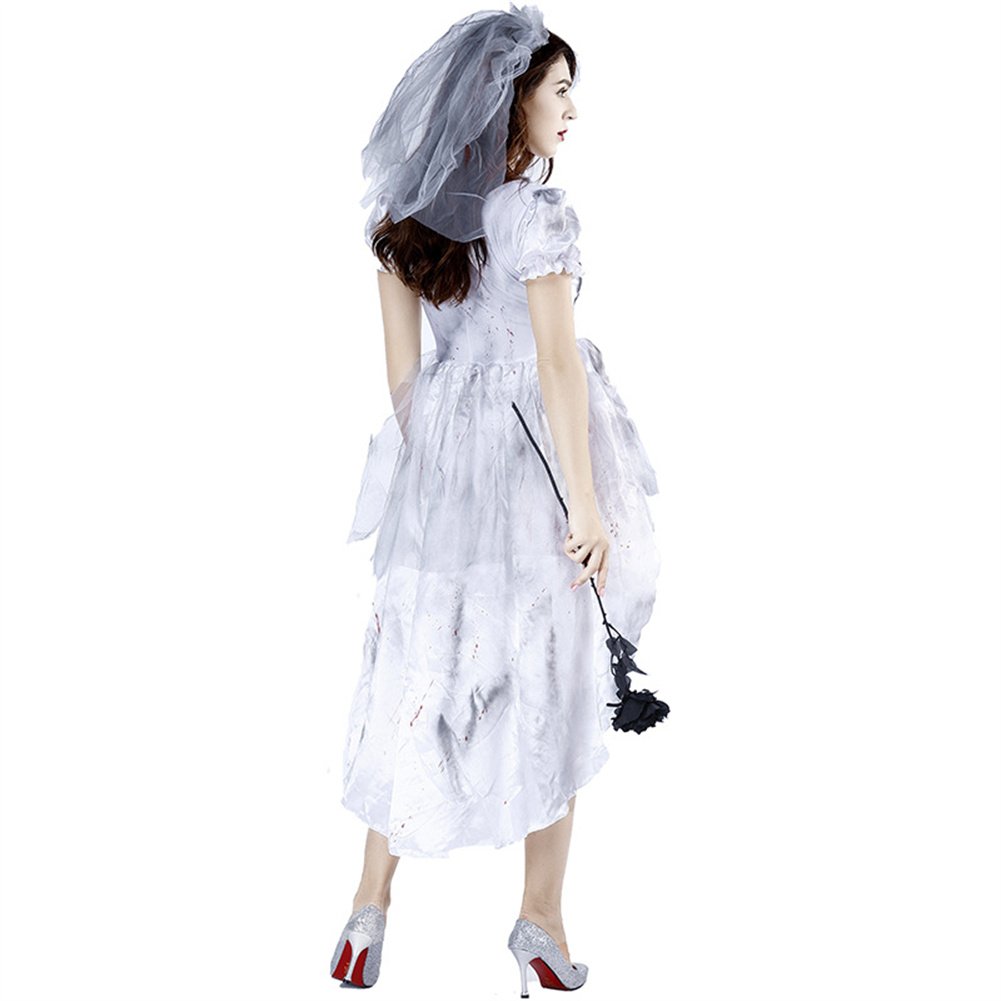 Vampire Evil Hell Ghost Bride Costume Gothic Carnival Cosplay Witches ...