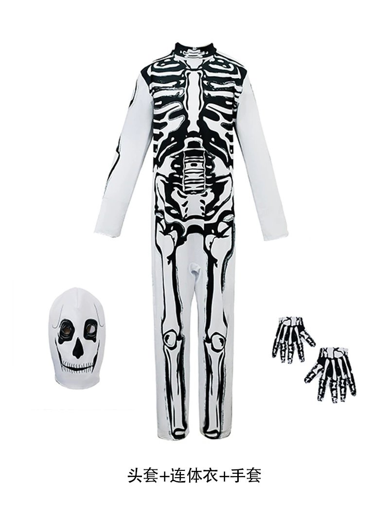 Skeleton Jumpsuit Child COS Uniform cosplay costumes Ghost Festival Clothes