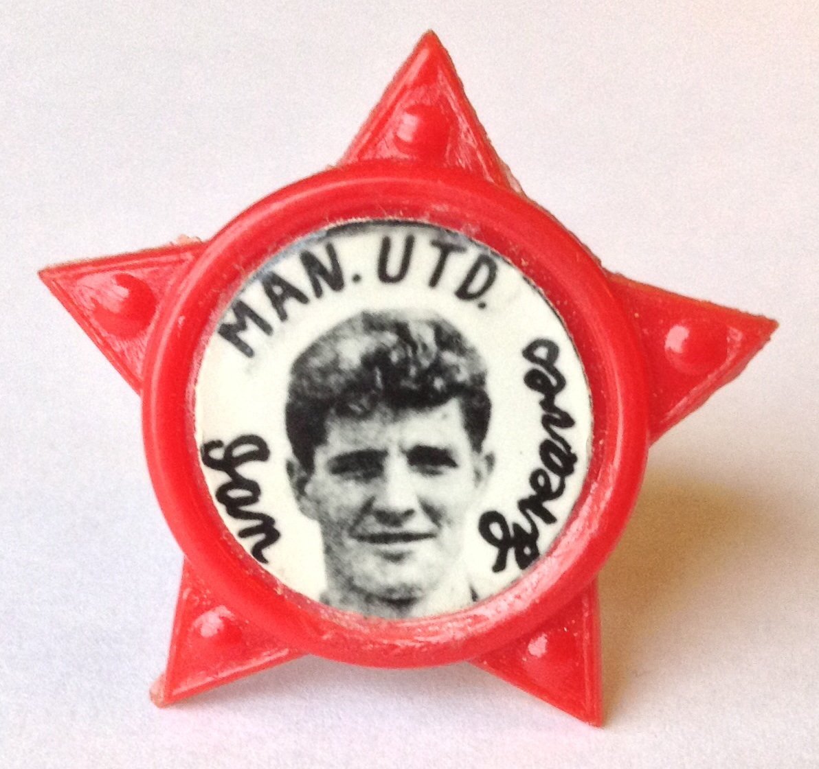 Ian Greaves Man Utd Vintage Star Badge