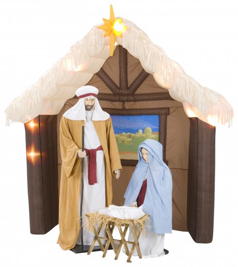 Holiday Airblown Inflatable Realistic Nativity Scene