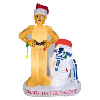 Holiday Airblown Inflatable - Star Wars R2D2 and C3PO Christmas Scene