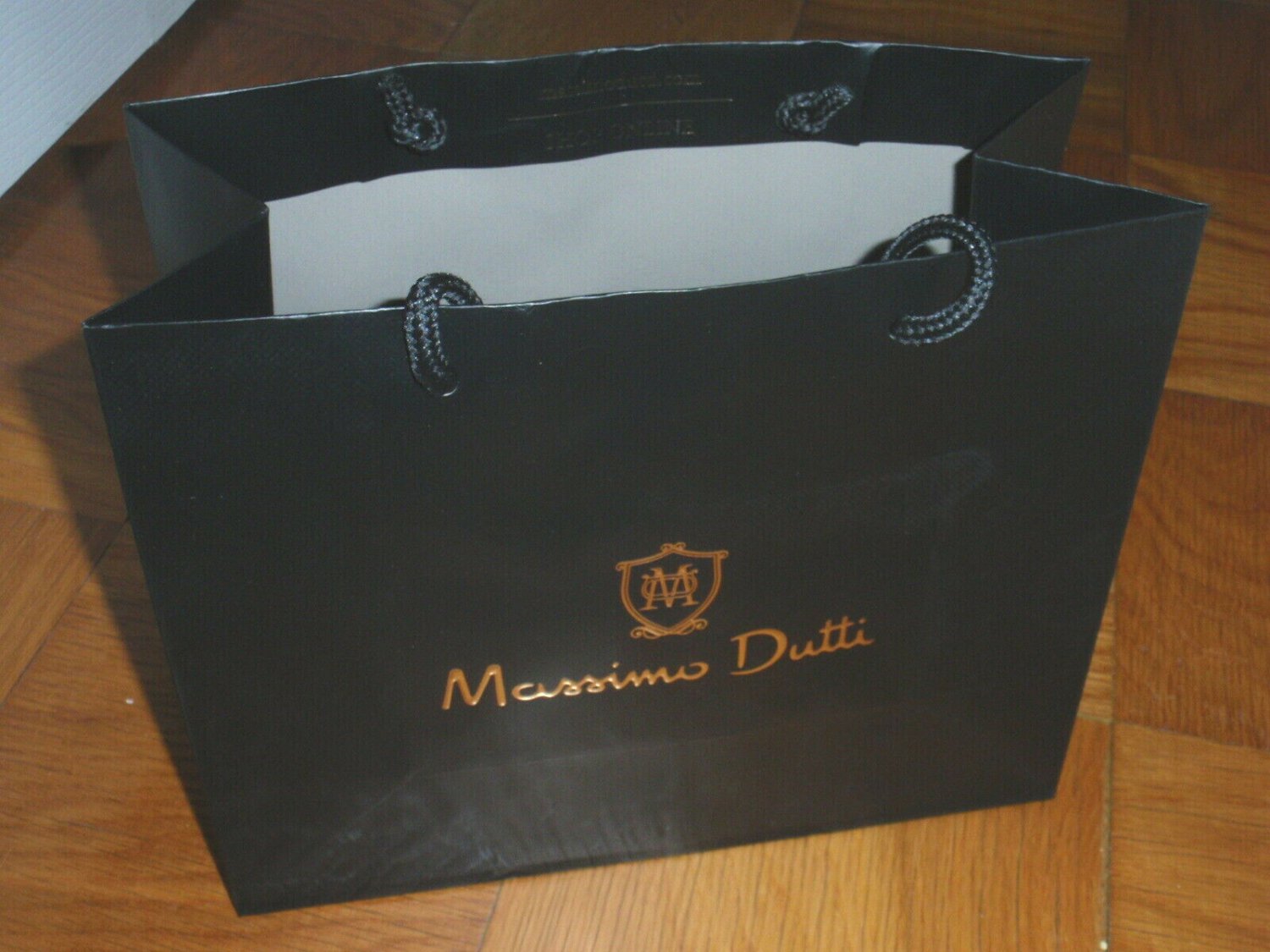 MASSIMO DUTTI Gift Shopping Bag Sack - Size 9 1/2 x 11 3/4 x 5