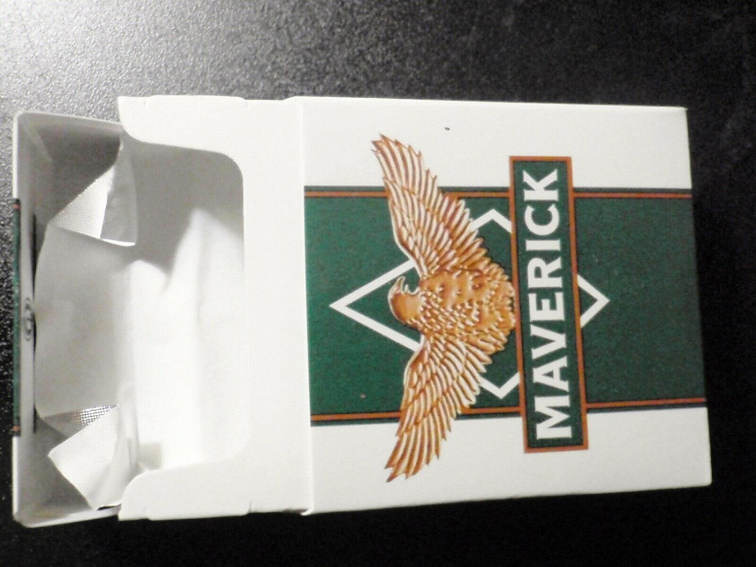 EMPTY Cigarette Box Collectible USA MAVERICK MENTHOL Court mandated ...