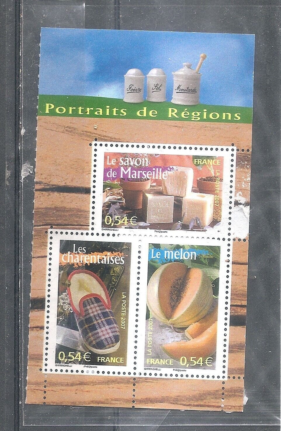 FRANCE Portraits de Regions from S/S Scott 3357d/i/j Yvert 4101-03