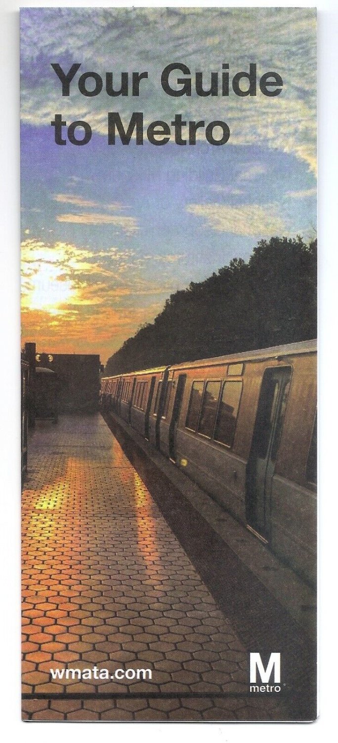 WASHINGTON DC USA METRO SUBWAY YOUR GUIDE TO METRO 10-2022 edition PRISTINE