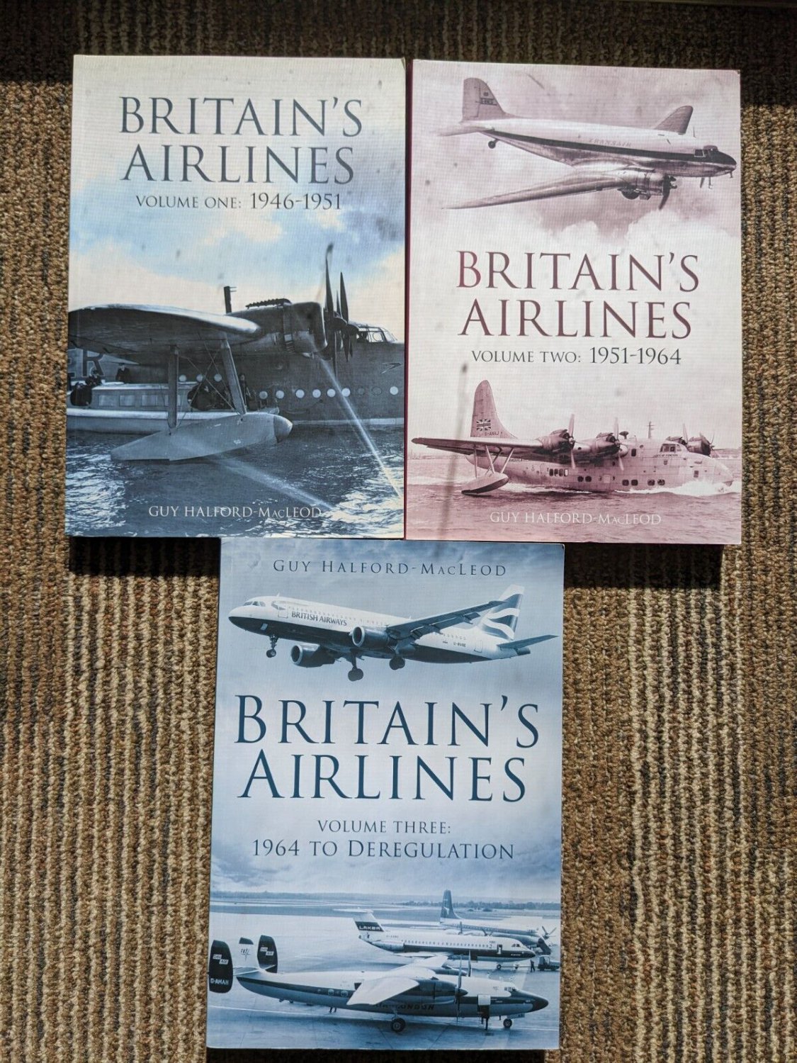 BRITAIN'S AIRLINES - Complete THREE VOLUME SET by Guy Halford-MacLeod NEW