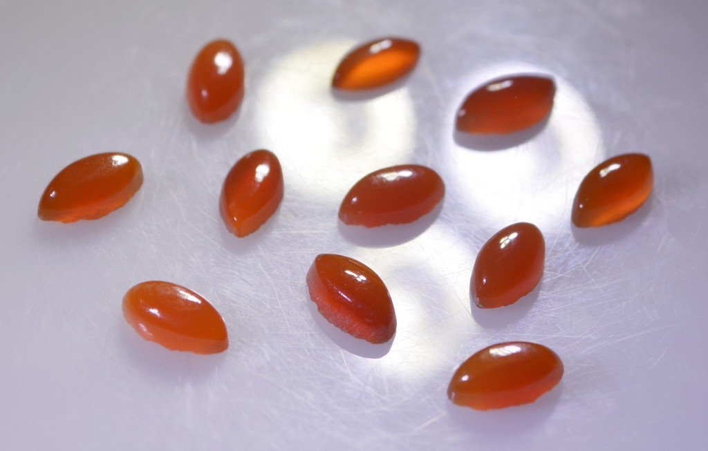 Red onyx loose Stone 1 Pieces 4 x 7 mm Marquise Red cabochon Gemstone