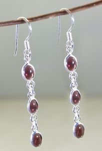 subtle Silver Fashion For Her Jewellery Gemstone Earring SETEMP-107