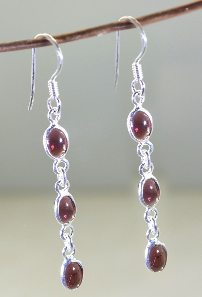 subtle Silver Fashion For Her Jewellery Gemstone Earring SETEMP-107