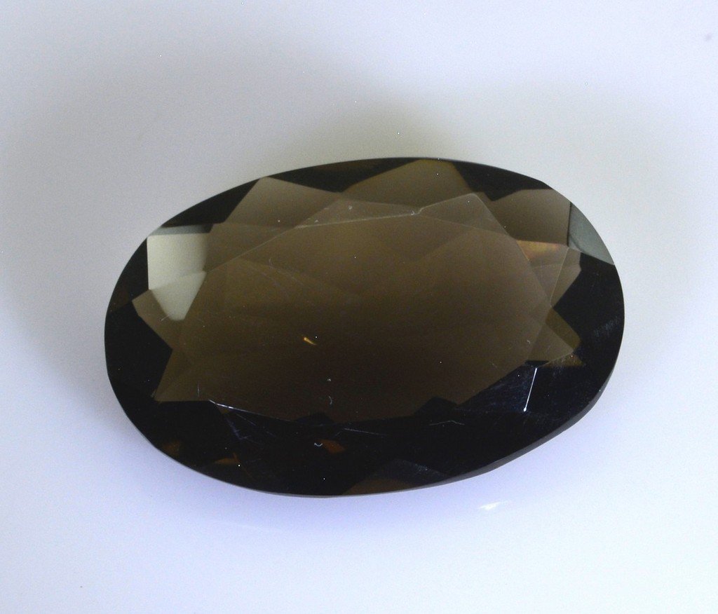 Smoky Quartz loose Stone 1 Pieces 21 x 29 mm Oval Brown faceted Gemstone