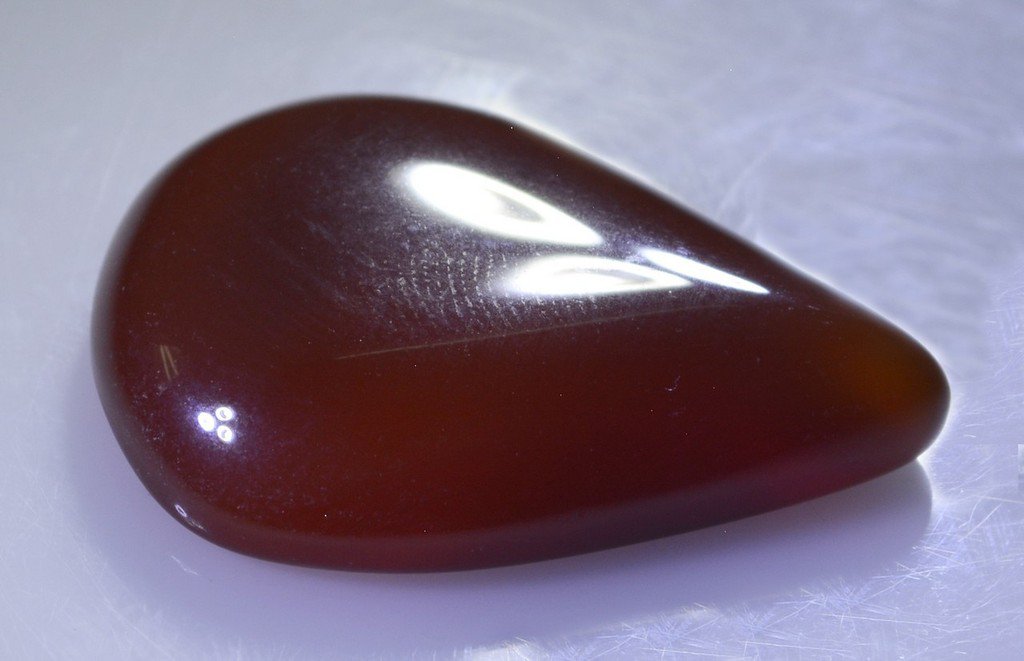 Red onyx loose Stone 1 Pieces 23 x 30 mm Pear Red cabochon Gemstone