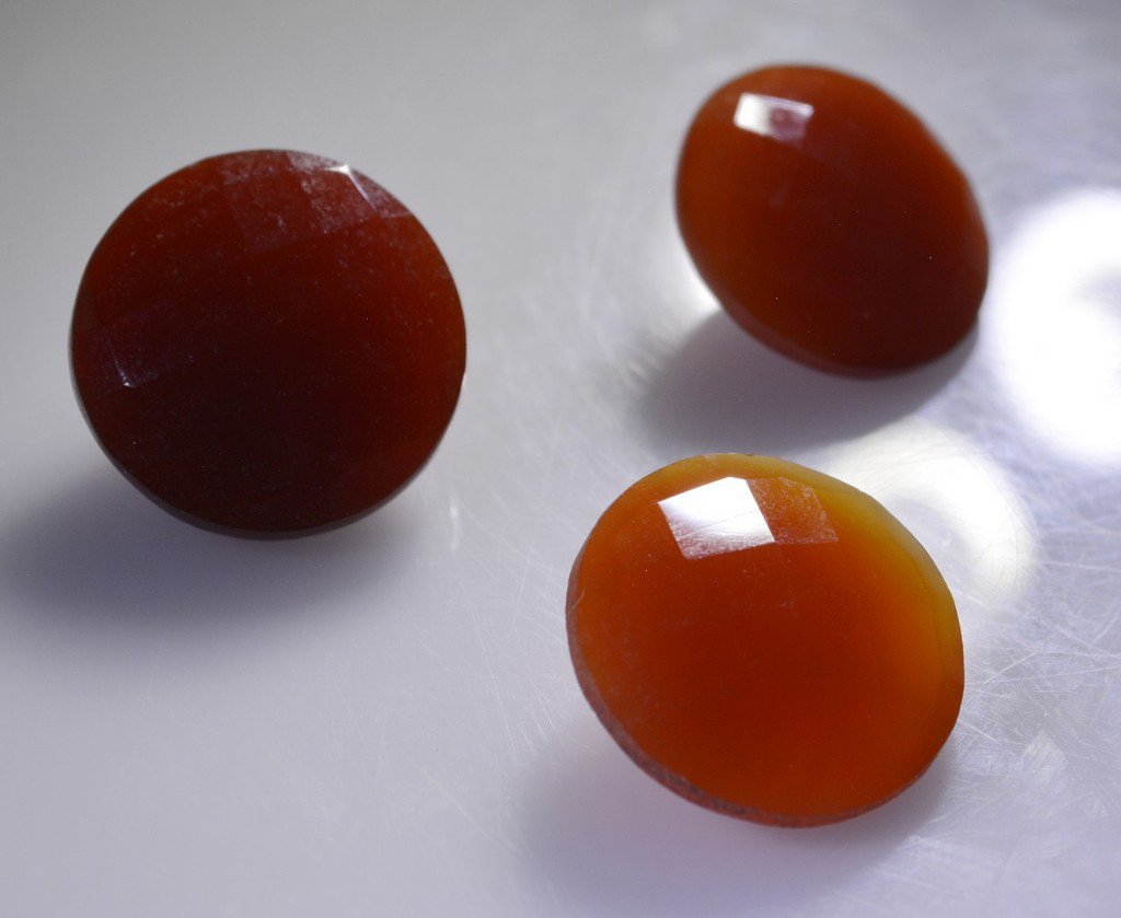 Red onyx loose Stone 1 Pieces 15x16,15x16 mm Round Red faceted Gemstone