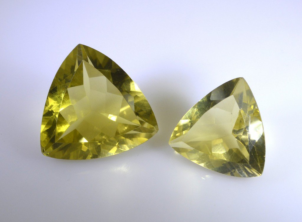 lemon Quartz loose Stone 1 Pieces 18x22,18x22 mm Trillion Yellow ...