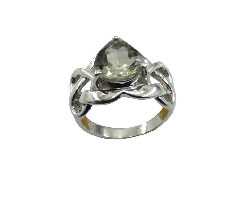 Riyo A Green Amethyst 925 Solid Sterling Silver Prismatic Ring Srgam70 ...