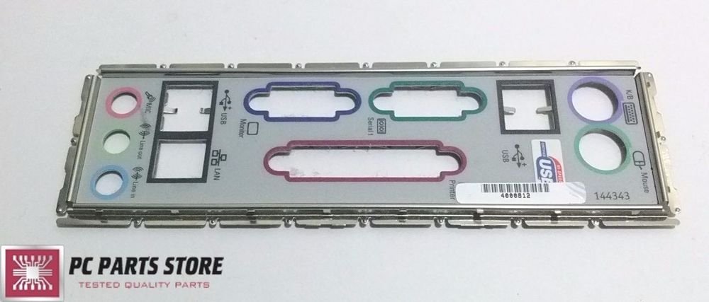 Gateway E2100 4000812 D845EPI/D845GVSR Desktop Motherboard I/O Shield ...