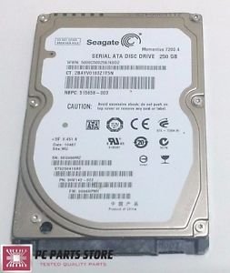 Seagate ST9250410AS 2.5" SATA 250GB HARD DRIVE DATE 10487 100565308 REV ...
