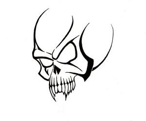 Evil Skull Vinyl Decal Sticker for Car/Truck Laptop/Netbook Window Custom