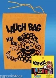 1 LAUGH BAG Laughing Toy Gag Prank Joke Gift Funny HA Box Clown Squeeze ...