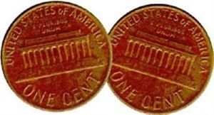 1 DOUBLE SIDED US LINCOLN PENNY Coin Two 2 Tails Magic Trick Joke Gag ...