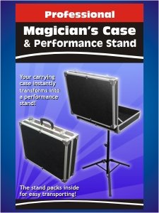 MAGICIAN CARRYING CASE Folding Table Base Metal Stand Magic Trick Prop ...