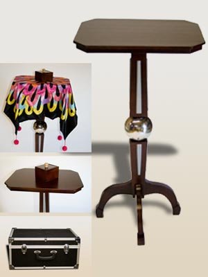 FLOATING MAGIC TABLE Illusion Stage Trick Magician Wood Gravity Box ...