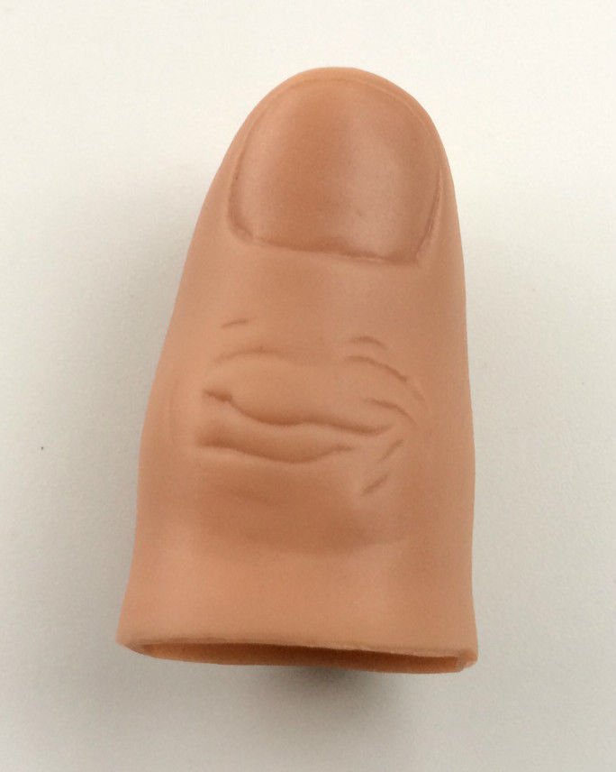 BIG MAN WIDE THUMB TIP XXL Large Hard Rubber Finger Fake Magic Trick ...