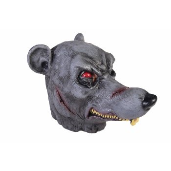 Deluxe ZOMBIE RAT MASK Full Head Latex Rubber Animal Prop Scary Sick ...