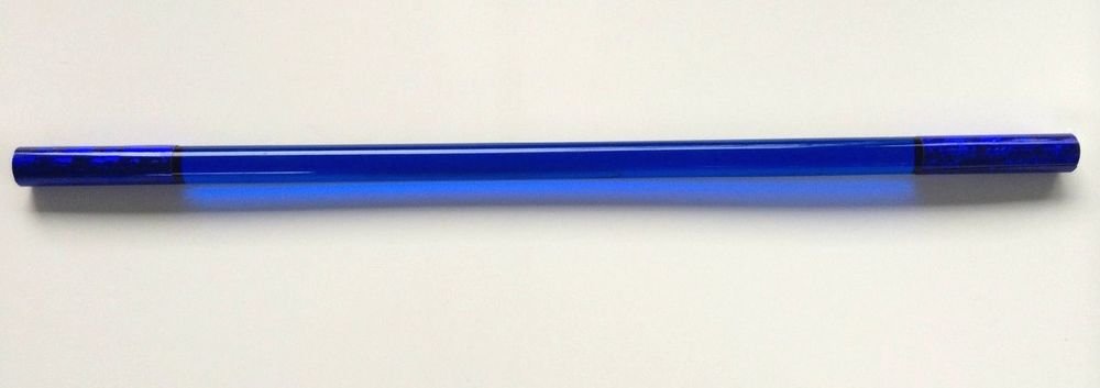 Deluxe BLUE LUCITE MAGIC WAND 14" Magician Wizard Trick Mylar Tips ...