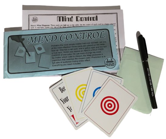 ESP MIND CONTROL Bicycle Card Prediction Mental Reading Magic Trick Set ...