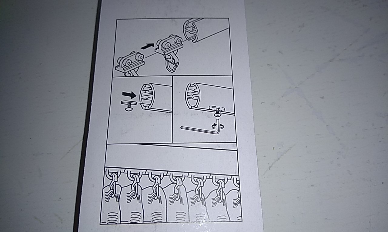 IKEA Kvartal glider + hook 1 pack (24 pieces). For sliding curtains ...
