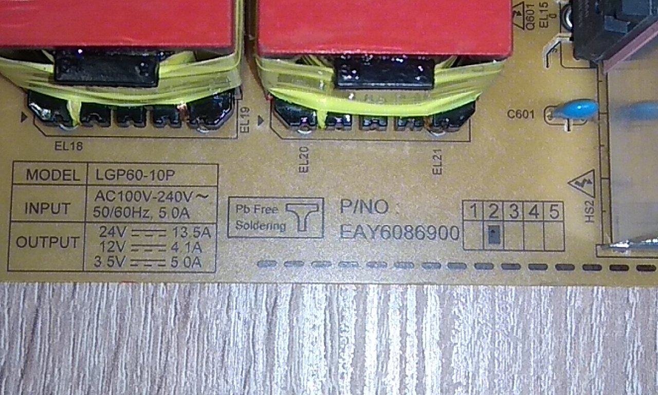 LG Power Supply EAY60869002 for LCD TV LG 60LD550