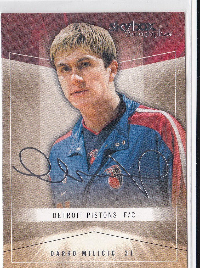 Darko Milicic 2004-05 Skybox Autographics #13 Detroit Pistons