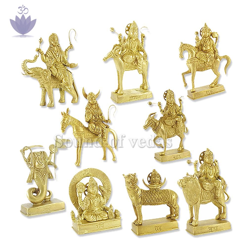 Navagraha - Nine Planets - Idols in Brass