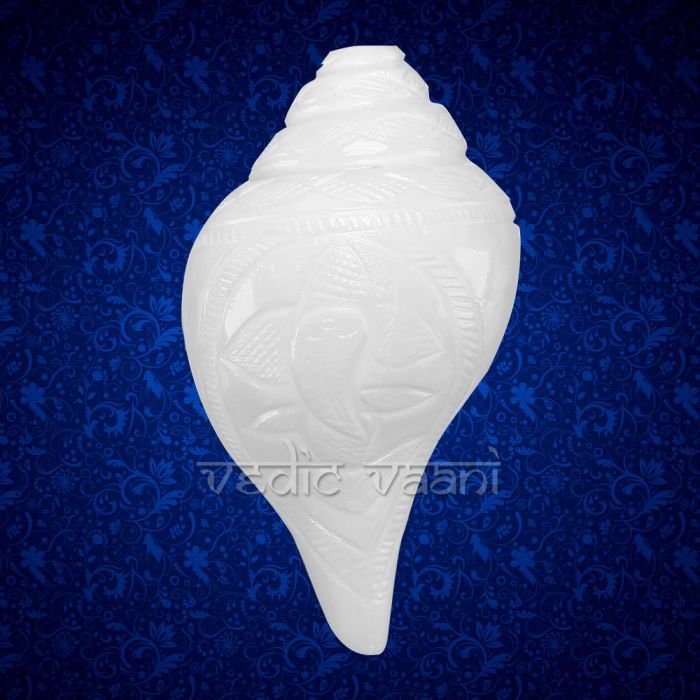 Face of Lord Ganpati Engraved Blowing Shell (Shankh) Buy Online in USA ...