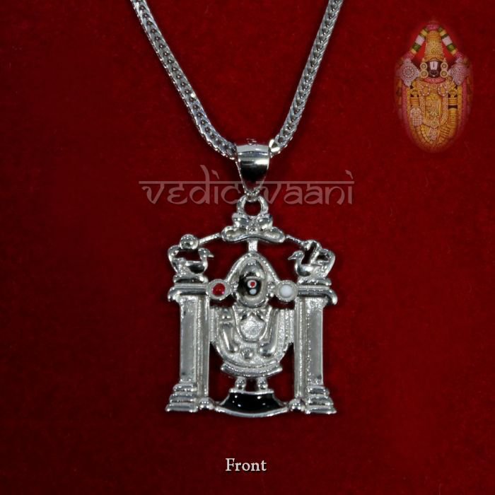 Tirupati Balaji Locket with Chain in Sterling Silver Buy Online in USA ...