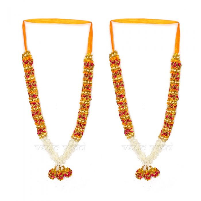 Varmala, Wedding Mala for Bride & Groom - Set of 2 Buy Online in USA/UK ...