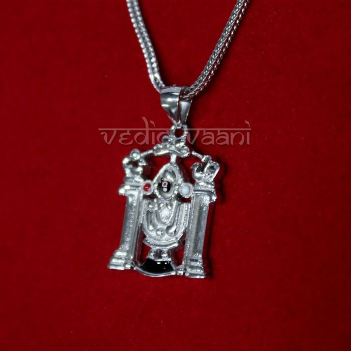 Tirupati Balaji Locket with Chain in Sterling Silver Buy Online in USA ...