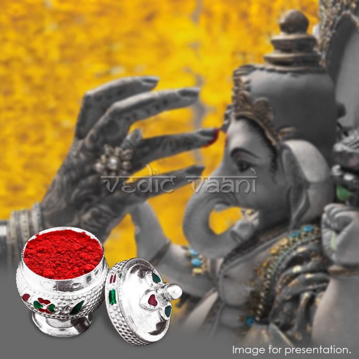 Kumkum Sindoor Container in Pure Silver Buy Online in USA/UK/Europe