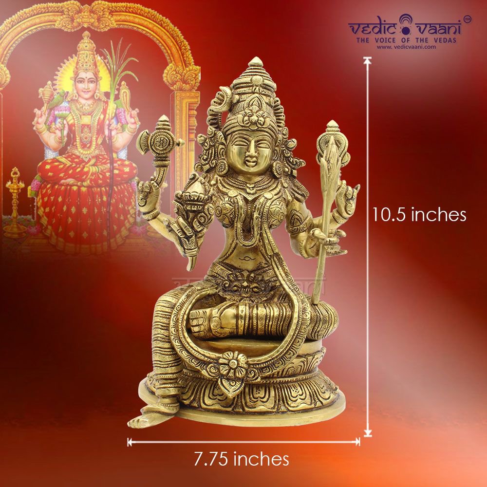 Lalita Tripura Sundari Mahavidya Goddess Rajarajeshwari Mahadevi Statue ...